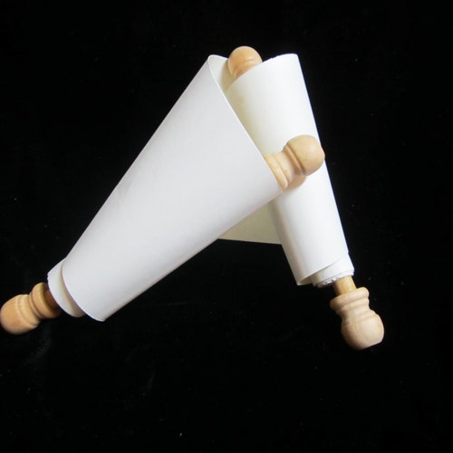 Small Blank Scroll Wooden Spindles Historic Style Blank - Etsy