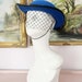 Vintage Formal Hat, Royal Blue Hat, Races Hat, Wedding Hat, Ascot Hat ...