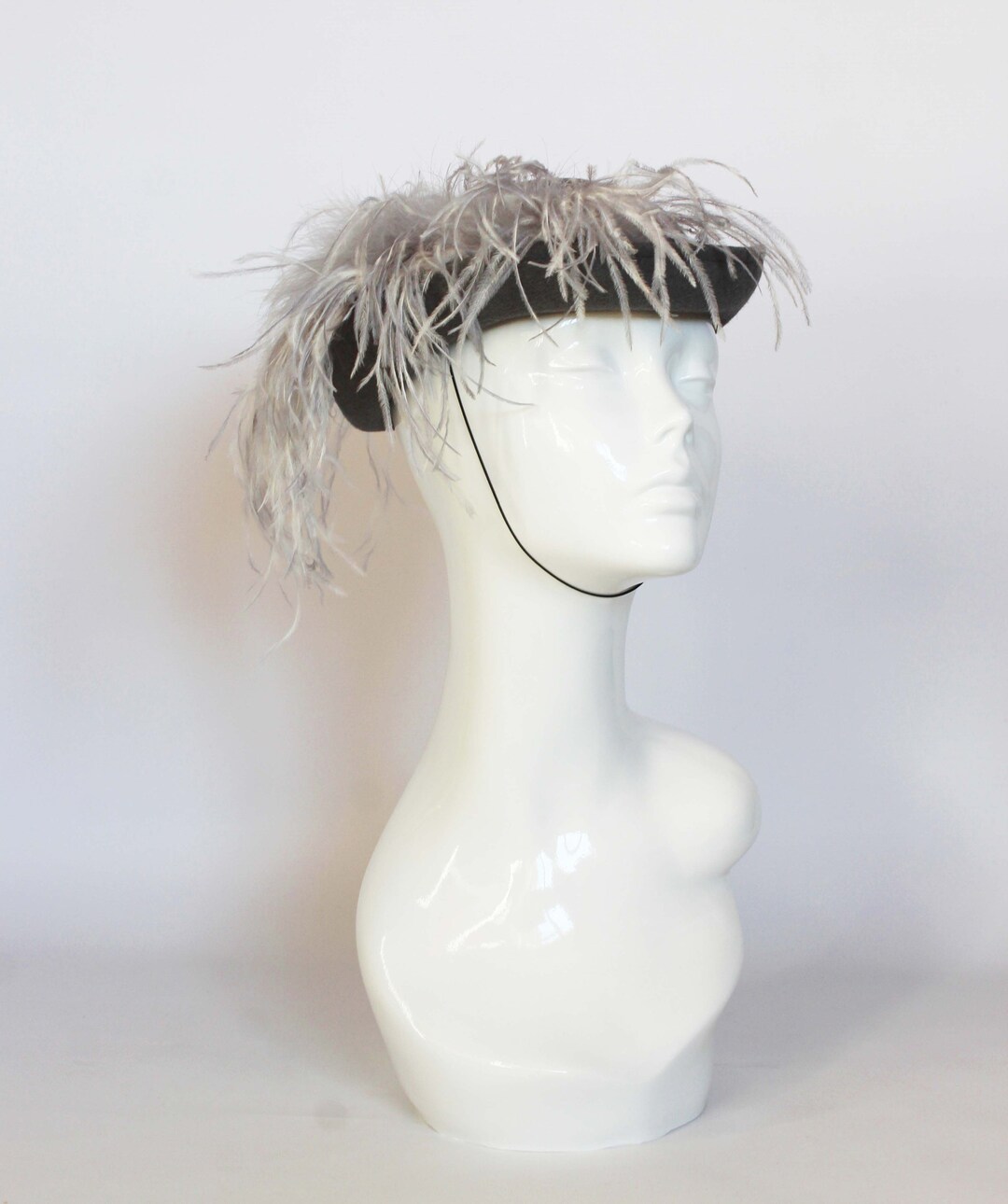 Vintage Formal Hat, Burlesque Hat, Races Hat, Wedding Hat, Ascot Hat ...