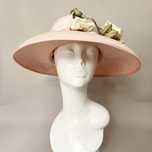 Vintage Formal Hat, Natural Colour Hat, Races Hat, Wedding Hat, Ascot ...