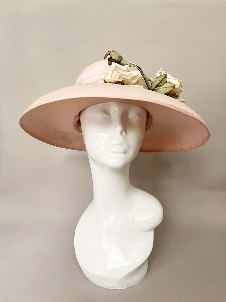 Vintage Formal Hat, Natural Colour Hat, Races Hat, Wedding Hat, Ascot ...