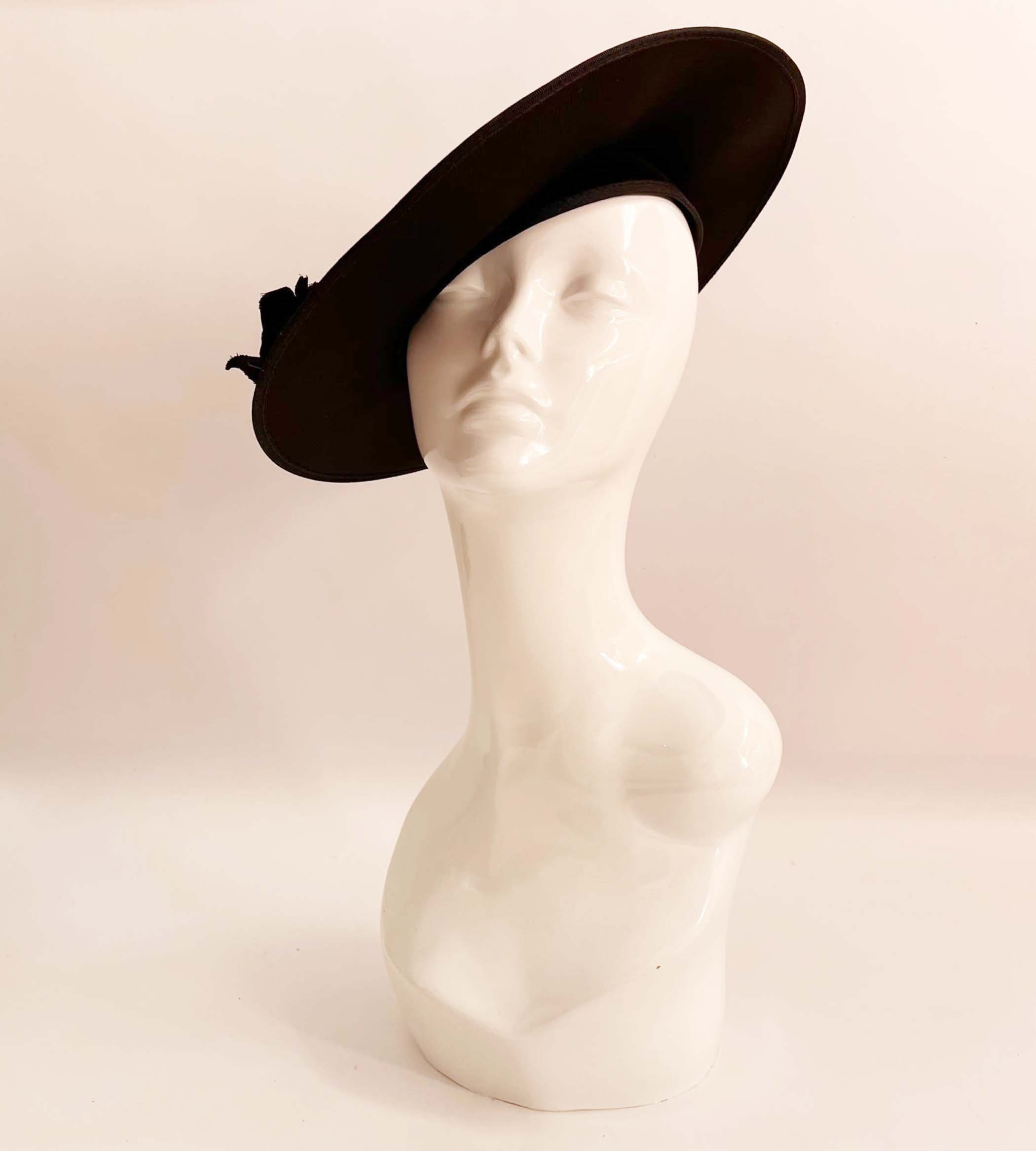 Vintage Formal Hat Black Hat Races Hat Wedding Hat Ascot - Etsy