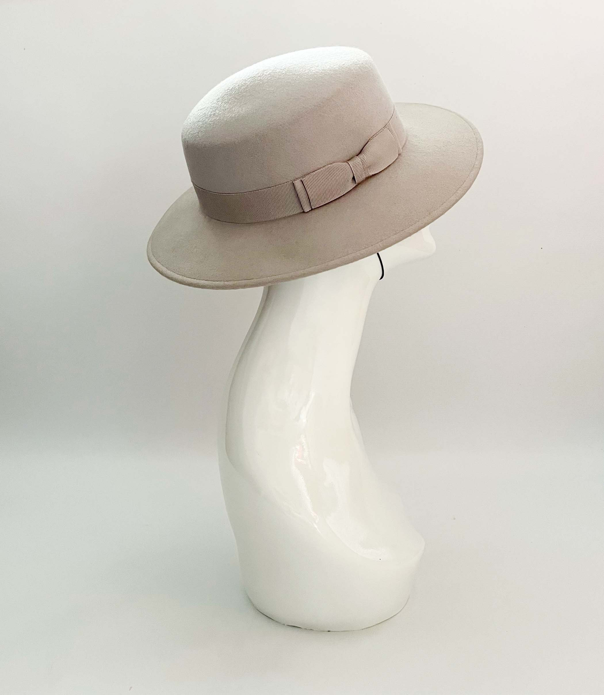 Vintage Formal Hat, Wool Hat, Races Hat, Wedding Hat, Ascot Hat, Church ...