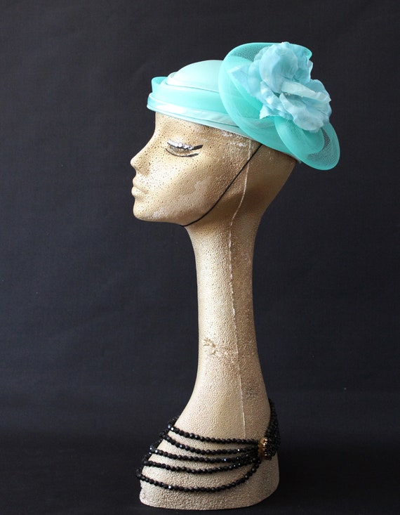 Vintage formal hat, burlesque hat, races hat, wedding… - Gem