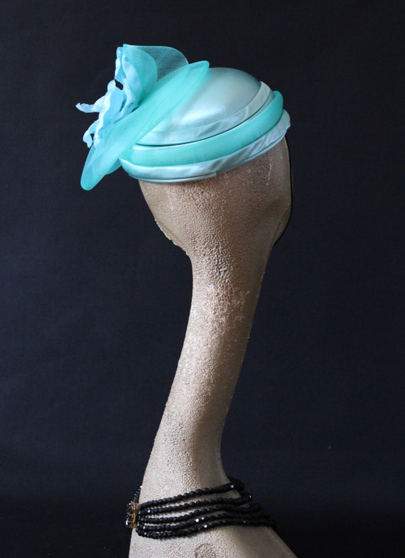 Vintage formal hat, burlesque hat, races hat, wedding… - Gem