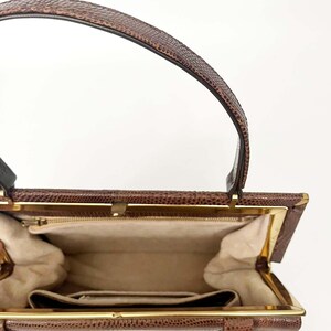 Vintage Real Leather Handbag, Vintage Bag, Vintage 50s Purse, 1950s ...