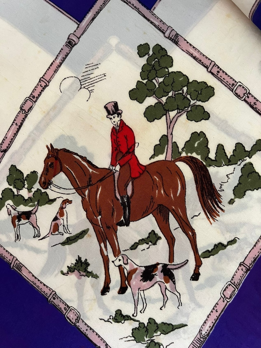 Authentic 1960 Satin Head Scarf, Vintage Scarves, Classic Scarf - Etsy