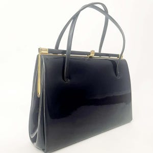 Vintage Faux Leather Handbag, Vintage Bag, Vintage 50s Purse, 1950s ...