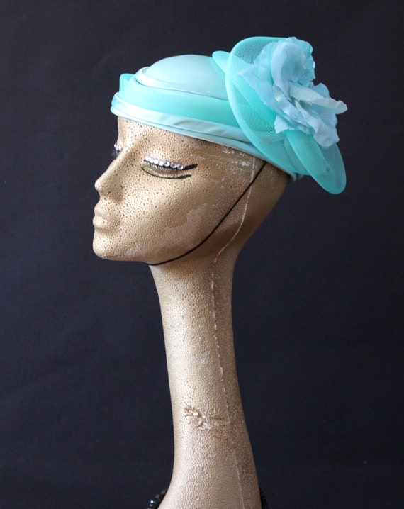 Vintage formal hat, burlesque hat, races hat, wedding… - Gem