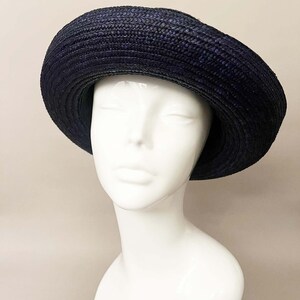 Vintage Formal Hat, Navy Blue Colour Hat, Races Hat, Wedding Hat, Ascot ...