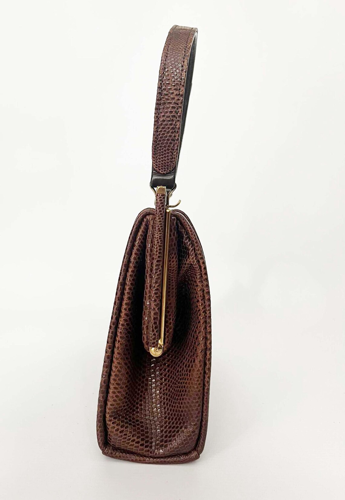 Vintage Leather Handbag: 1950s Made in England Evening Bag - Etsy