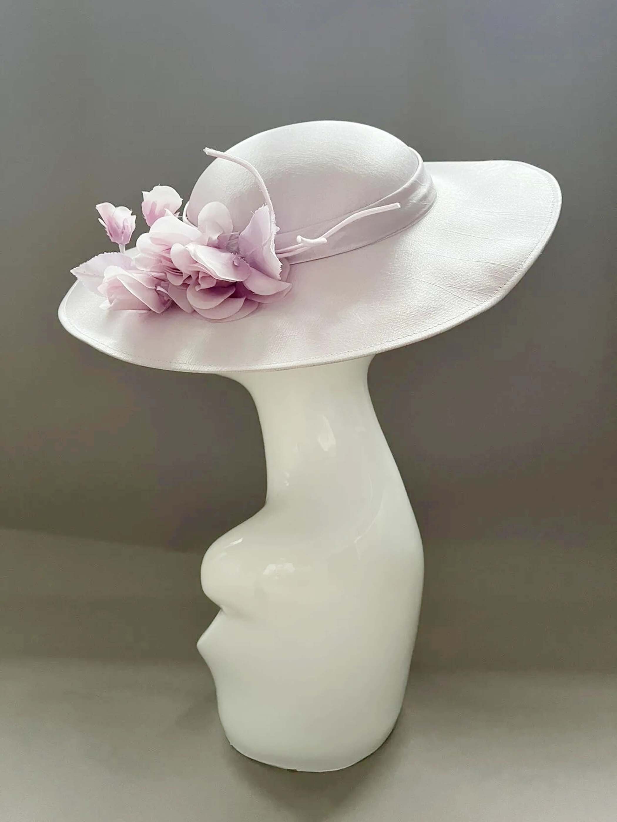 Vintage Formal Hat, Light Lilac Colour Hat, Races Hat, Wedding Hat ...