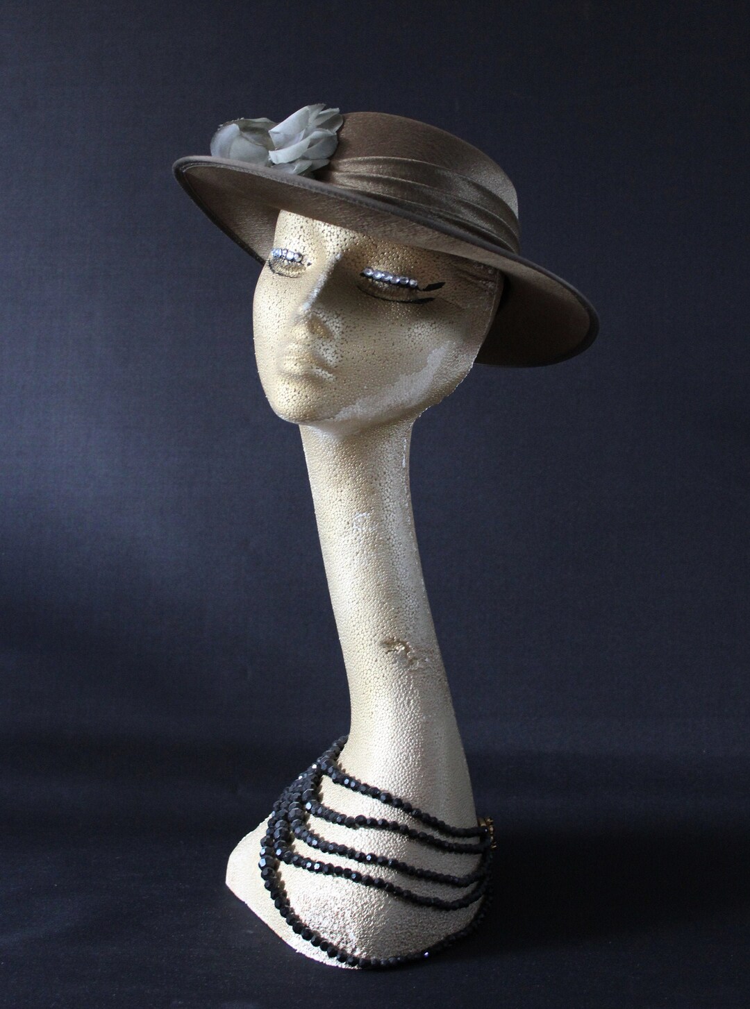 Vintage Formal Hat, Burlesque Hat, Races Hat, Wedding Hat, Ascot Hat ...