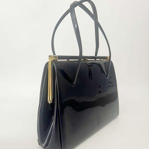 Vintage Faux Leather Handbag, Vintage Bag, Vintage 50s Purse, 1950s ...