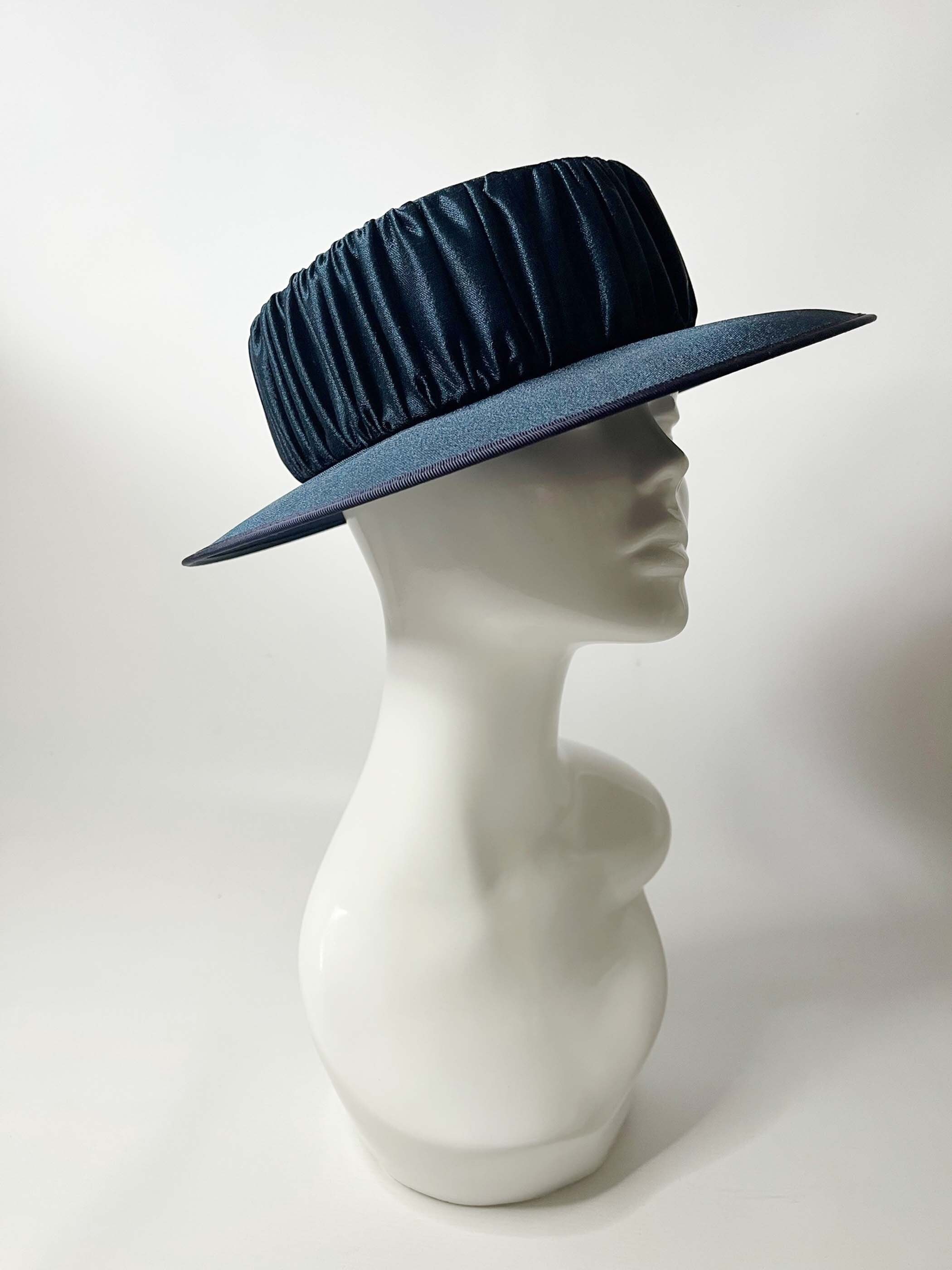Vintage Formal Hat, Navy Blue Hat, Races Hat, Wedding Hat, Ascot Hat ...