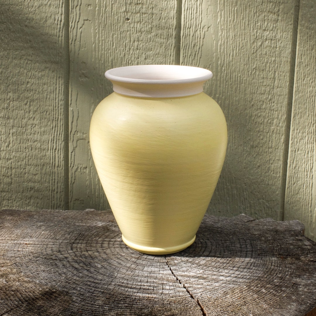Custom Yellow Horsehair Raku Pottery. Fired With Your Own Horsehair. - Etsy