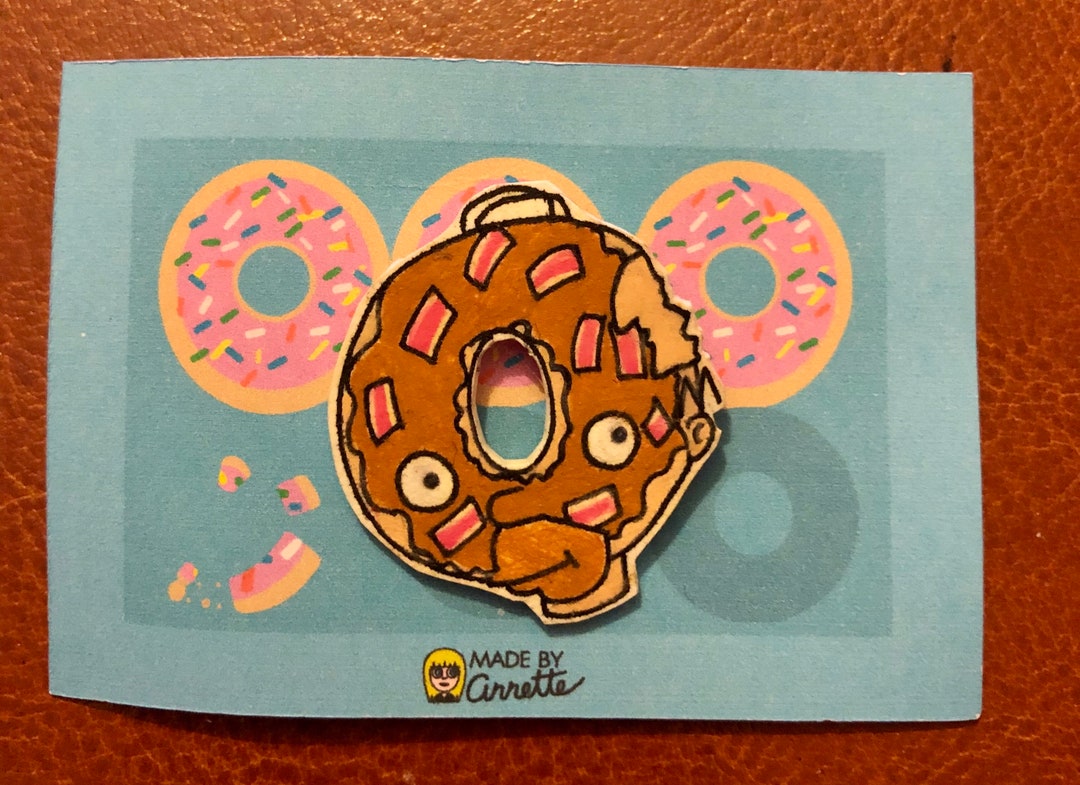 Donut Head Homer Simpson Maple and Bacon Acrylic Pin - Etsy