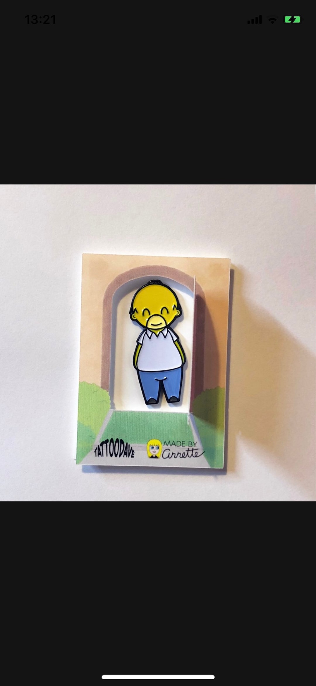 Cute Little Homer Simpson Enamel Pin - Etsy