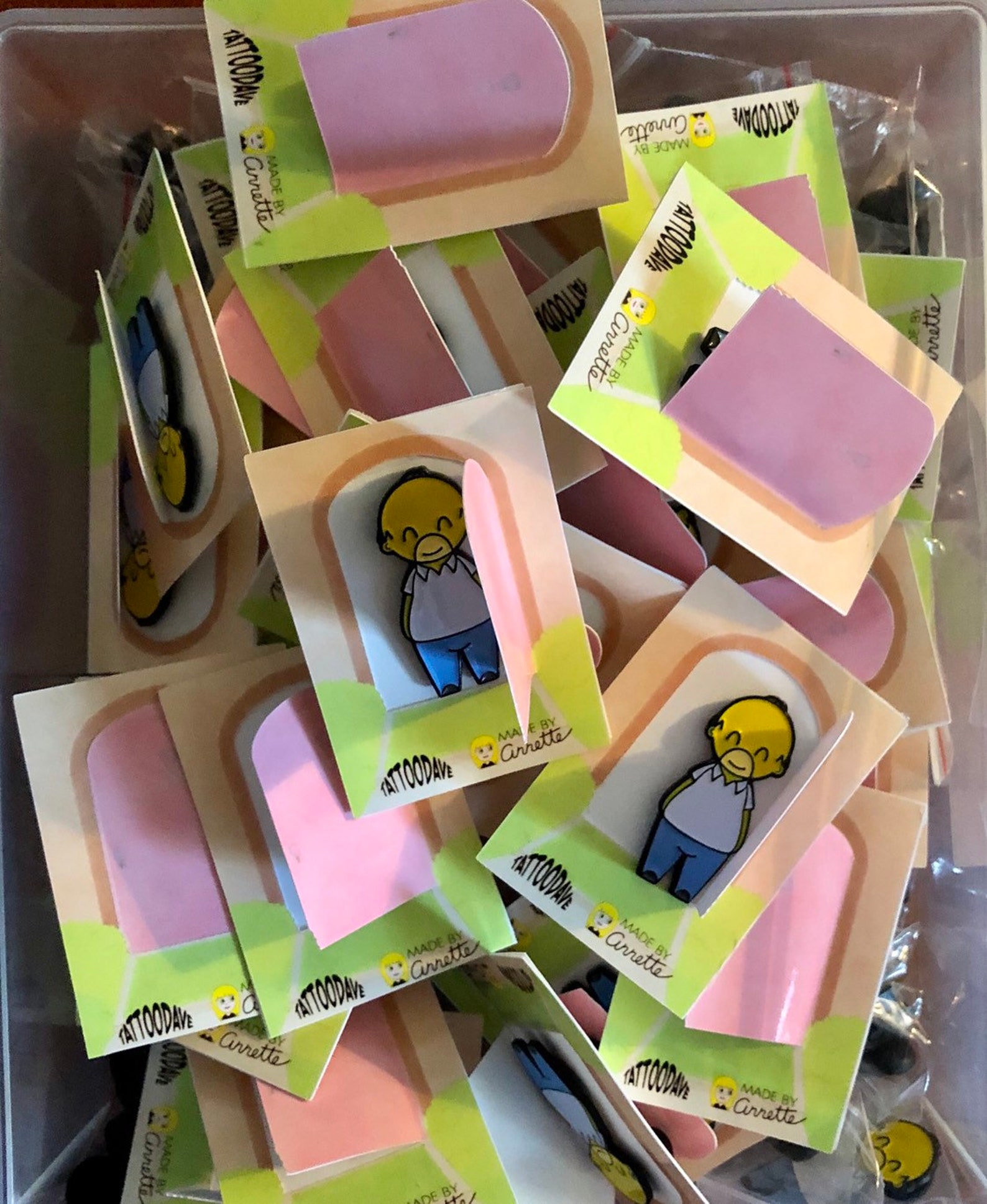 Cute Little Homer Simpson Enamel Pin - Etsy