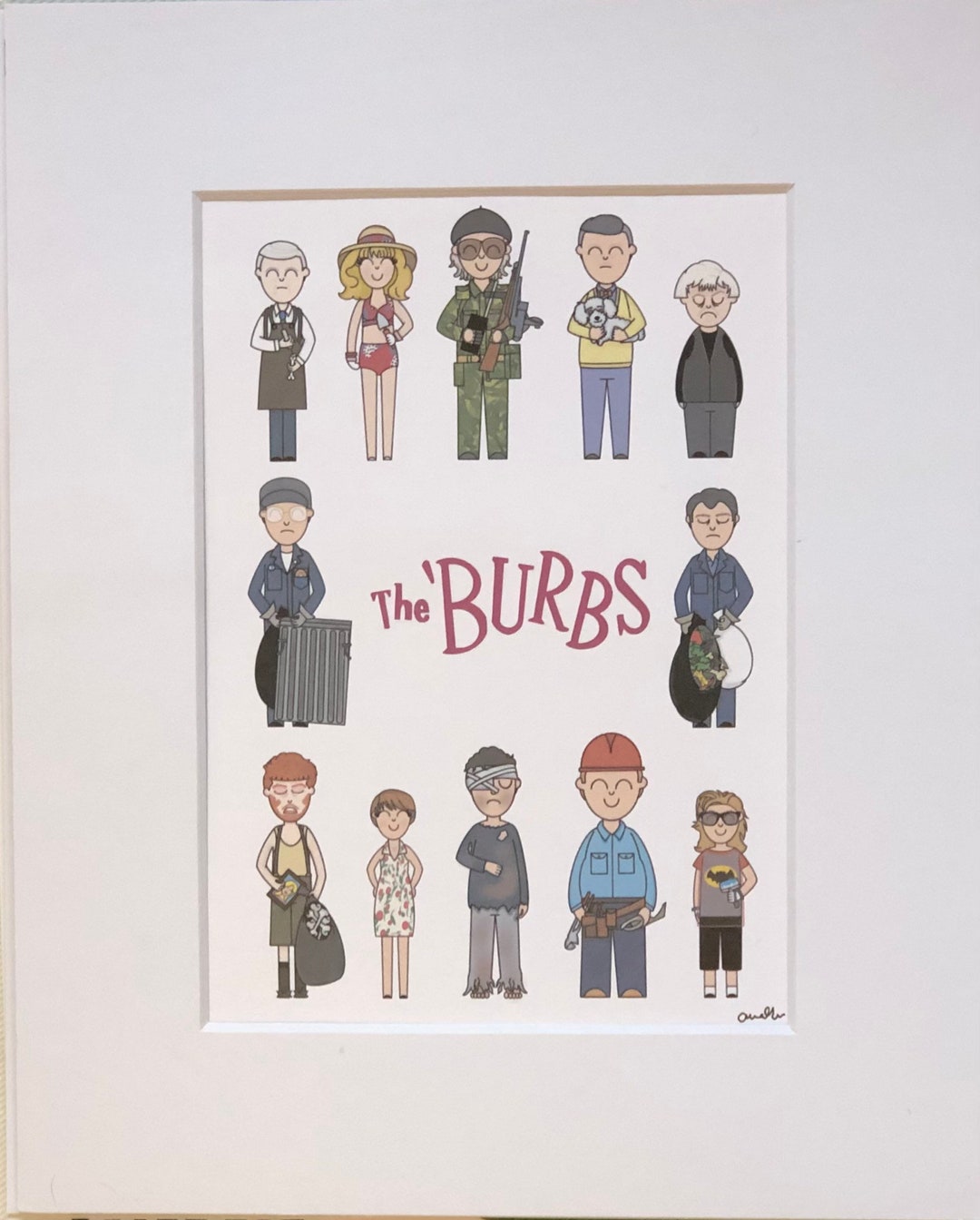 The Burbs Cast Characters 10x8 Framed Print - Etsy