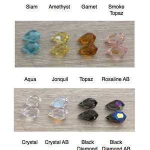 Preciosa Crystal Tear Drops, Crystal Drops, 15x9 Mm - Etsy