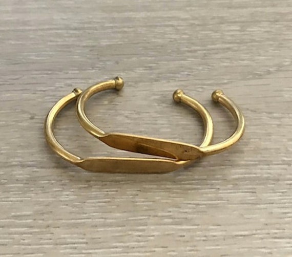 1 Brass Cuff 2 3/4 Wide 1 1/2 Center Bar Bar | Etsy