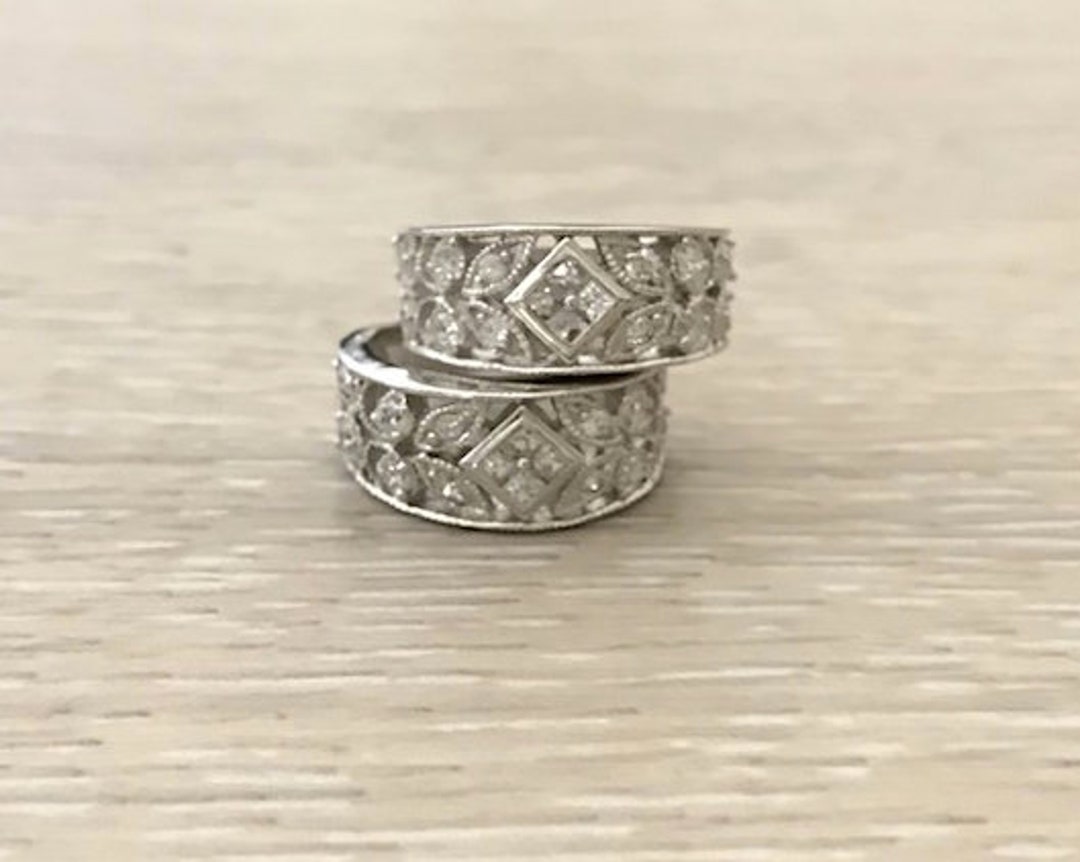 CZ Pave Rings, Statement Rings, Sterling Silver Rings, Wedding Rings - Etsy