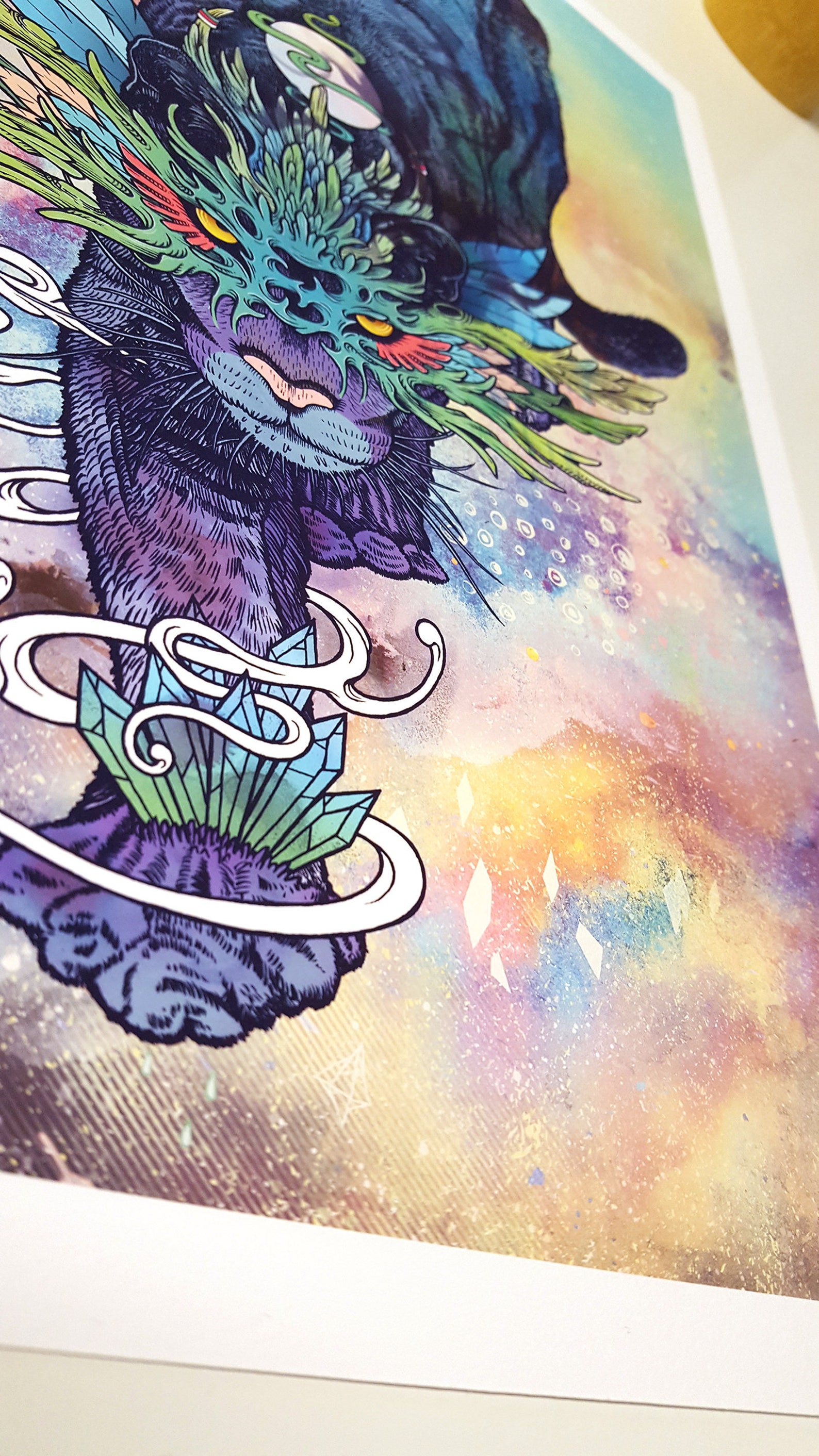 Spectral Cat /// Signed A3 Print | Etsy