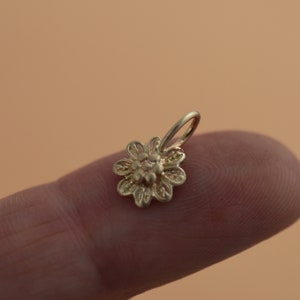Choose Your 14k Gold Pendant, Tiny Charm 14k Solid Gold Pendants ...