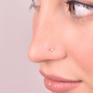 Tiny Gold Bird Earrings, Petite 14k Gold Stud Earrings, Sparrow Stud Earrings, Bird Studs ...