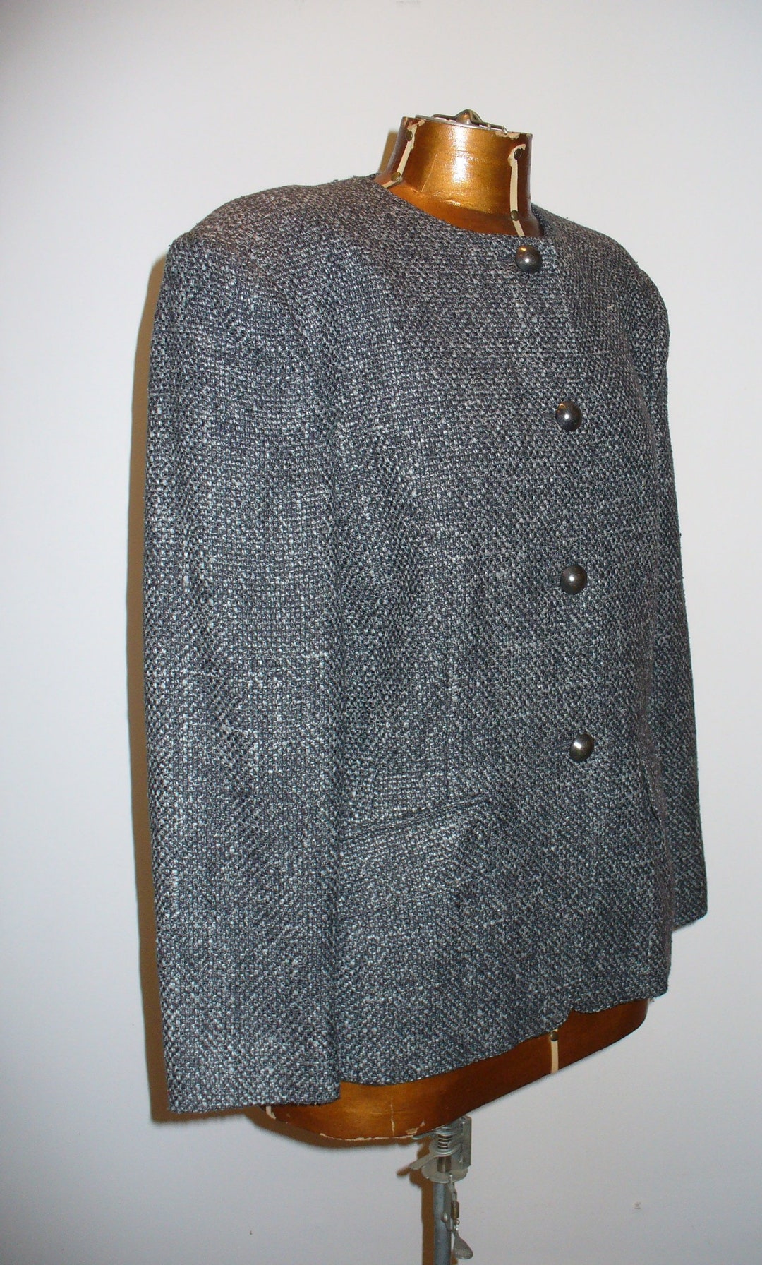Vintage Max Mara Made in Italy Tweed Jacket - Etsy