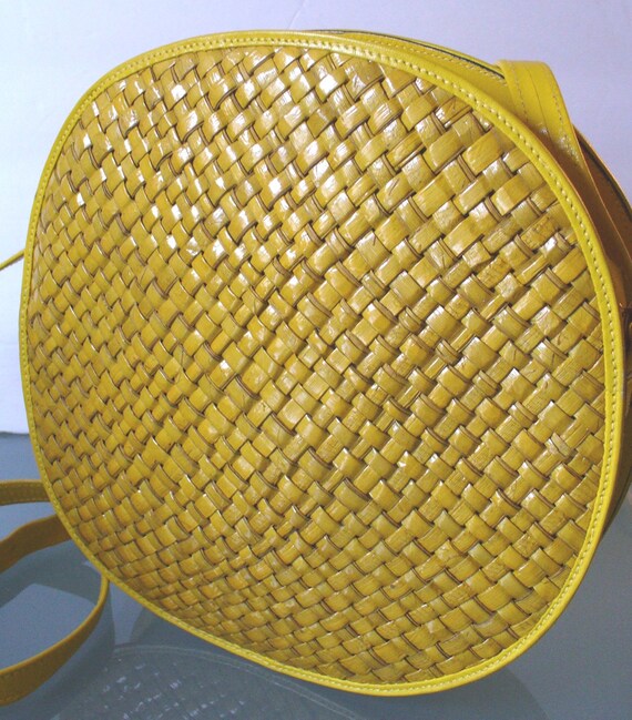 Vintage Susan Gail Made in Italy Lemon Yellow Banjo S… - Gem