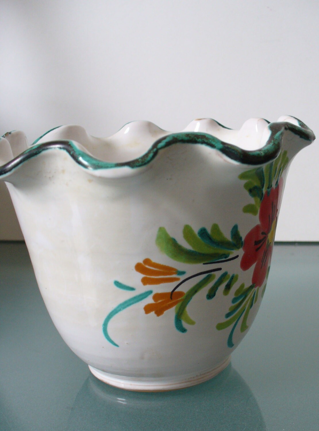 Vintage Made in Italy Ceramic Flower Pot