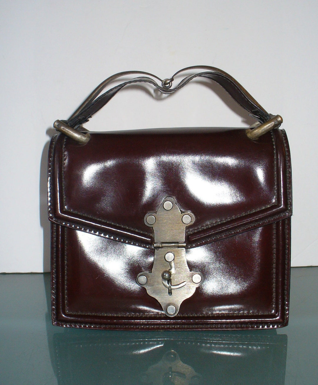 Vintage Made in Italy Dainty 1960's Leather Hand Bag - Etsy