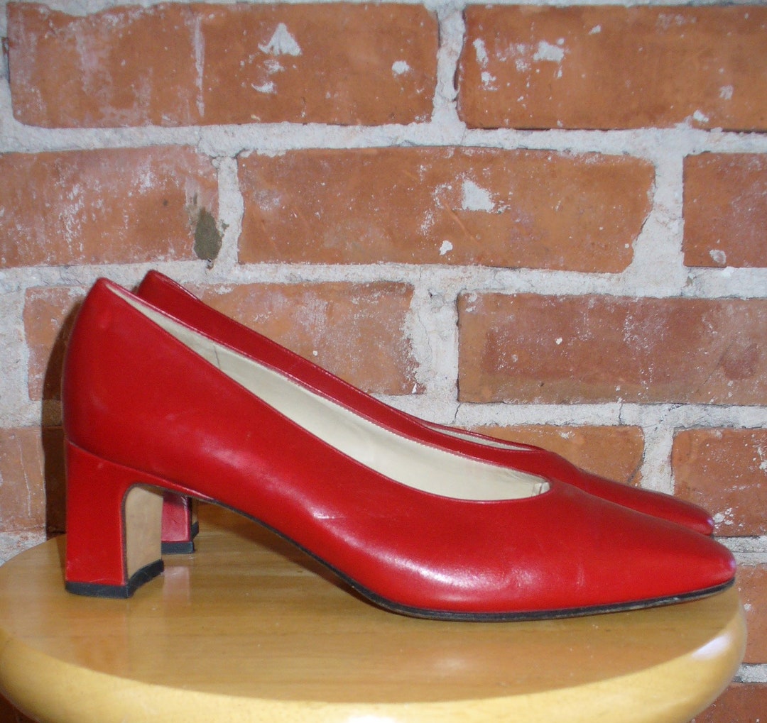Amalfi Made in Italy Cherry Red Pumps Size 8 B - Etsy