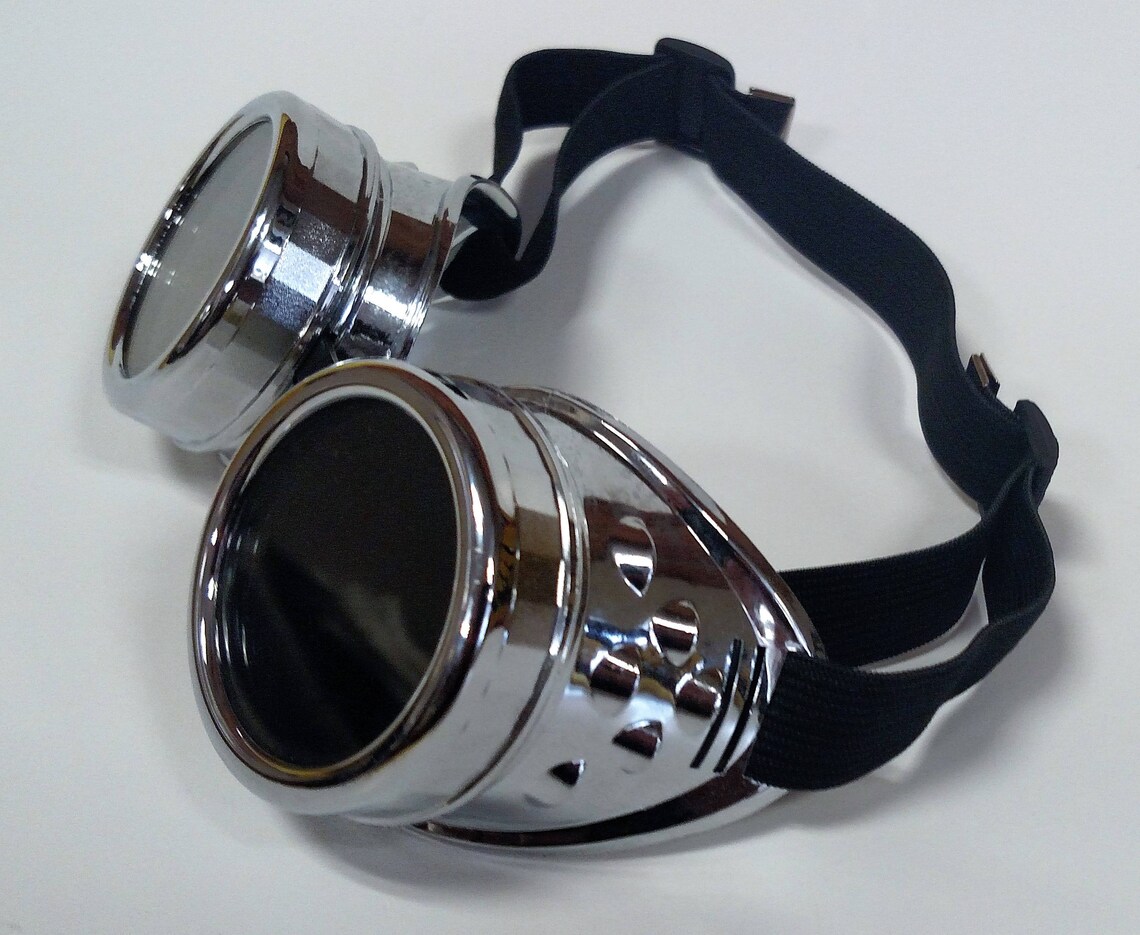 Silver Steampunk Goth Goggles - Etsy