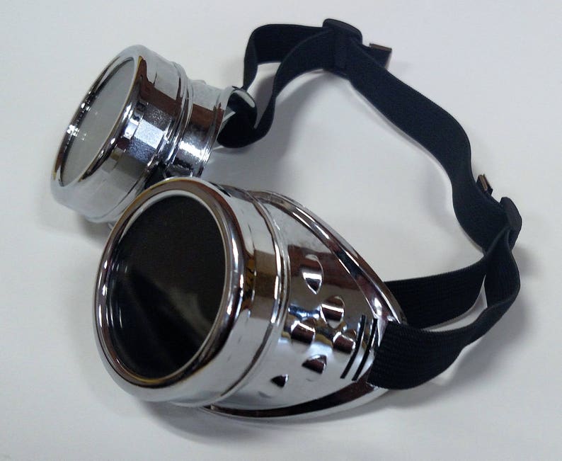 Silver Steampunk Goth Goggles - Etsy