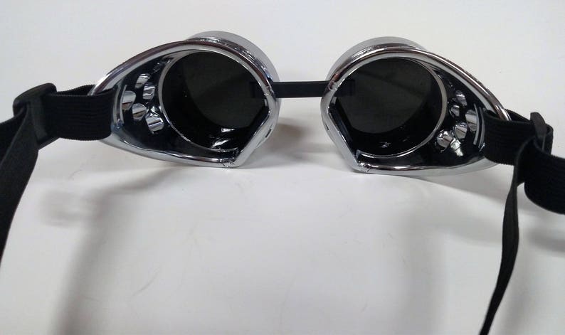 Silver Steampunk Goth Goggles - Etsy