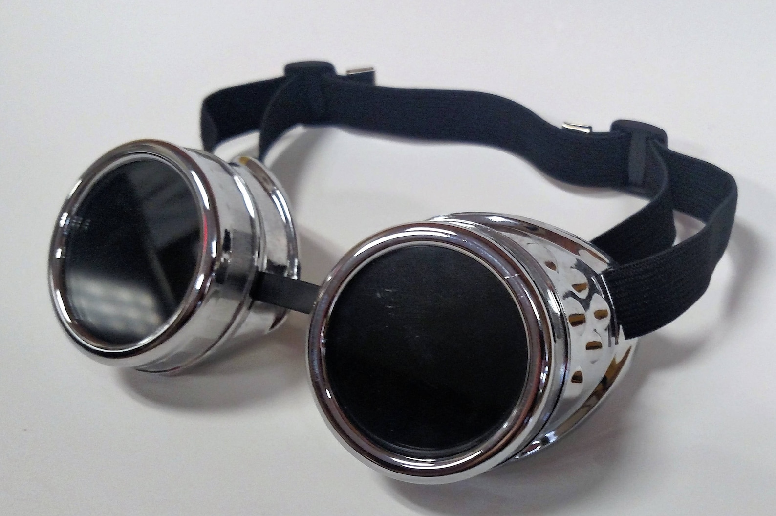 Silver Steampunk Goth Goggles | Etsy