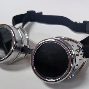Silver Steampunk Goth Goggles - Etsy