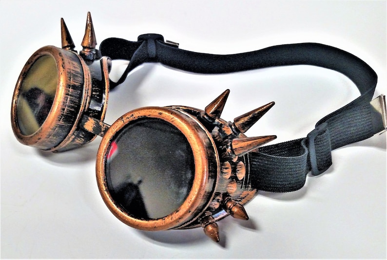 Brass Spiked Steampunk Goth Goggles - Etsy