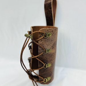 Leather Water Bottle Holster Adjustable - Etsy