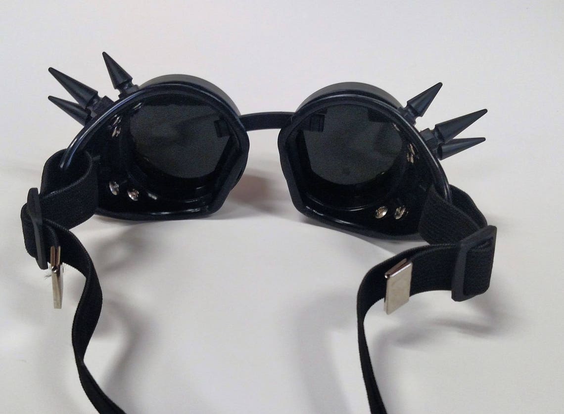 Black Spiked Steampunk Goth Goggles - Etsy