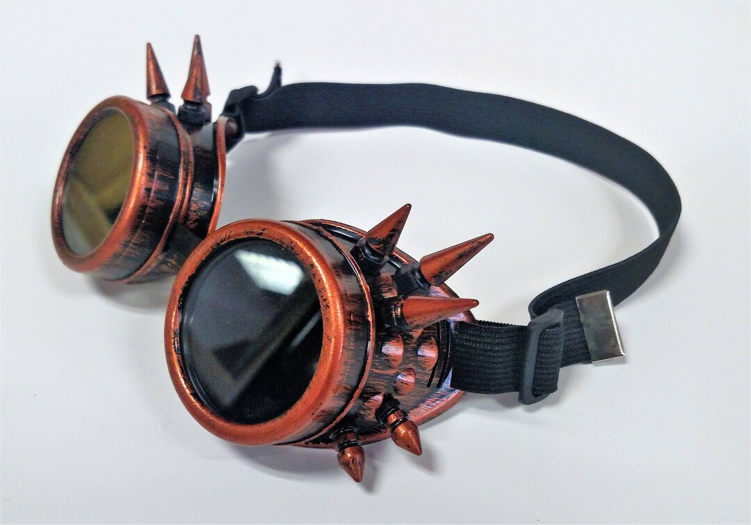 Copper Spiked Steampunk Goth Goggles - Etsy
