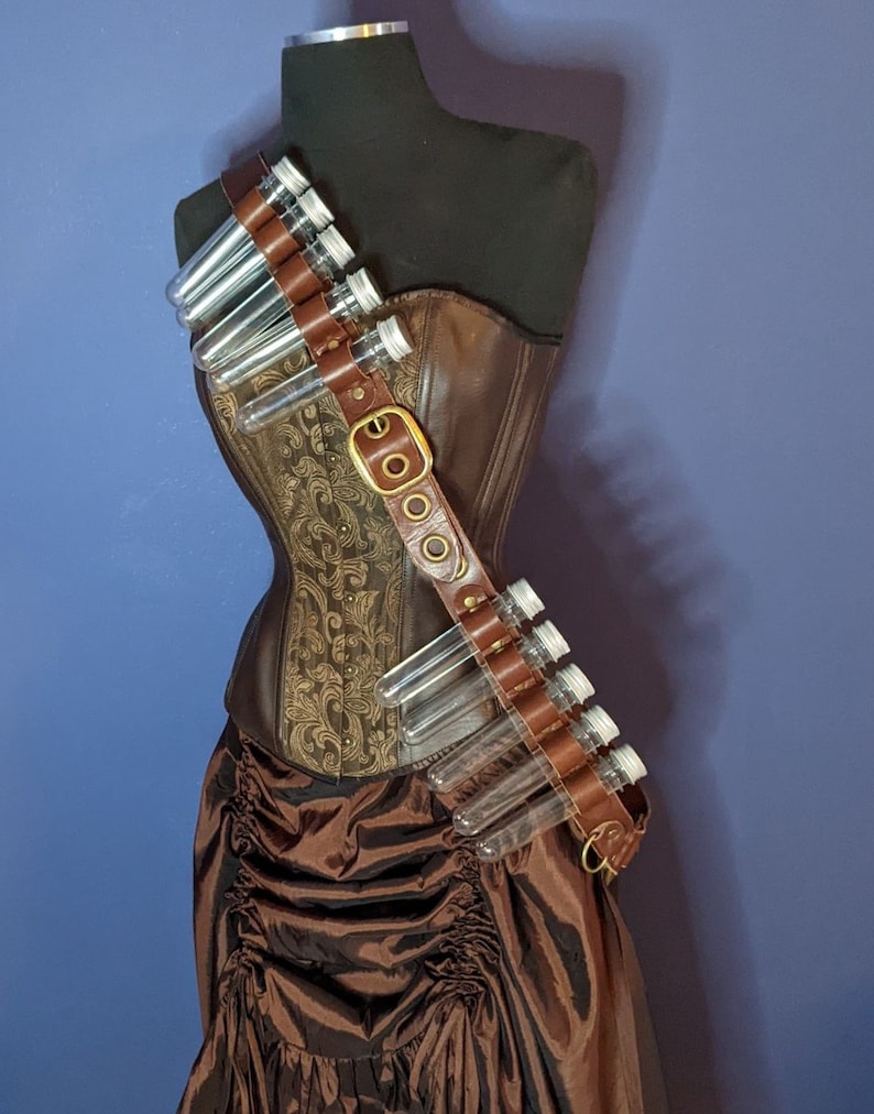 Steampunk Alchemist Bandolier Potions - Etsy