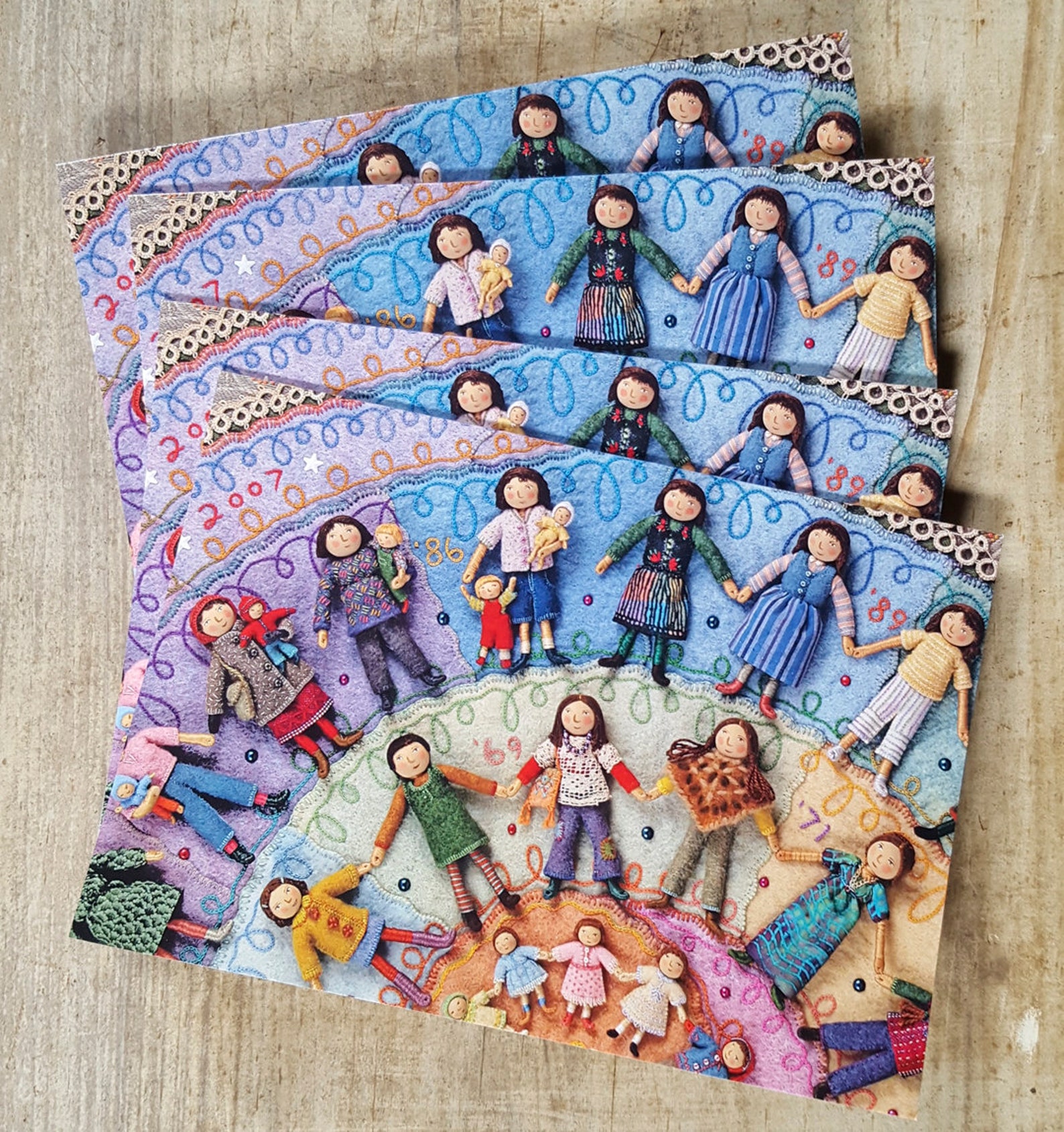 4 Cards - Self Portrait - Etsy