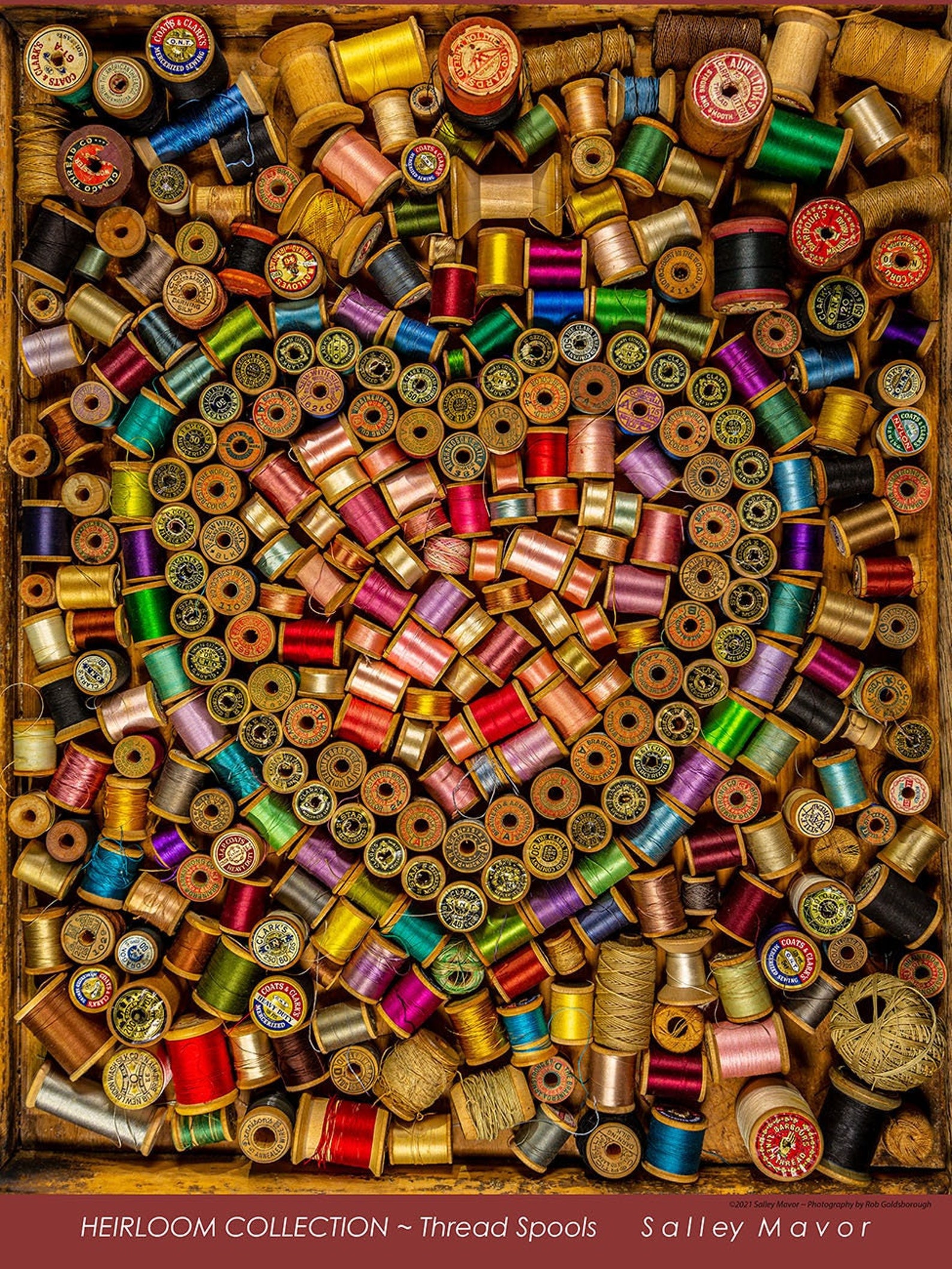 18 X 24 Poster Thread Spools heart - Etsy