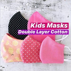 Kids Cotton Face Mask Pattern - Kids Mask Pattern PDF - DIY Mask ...