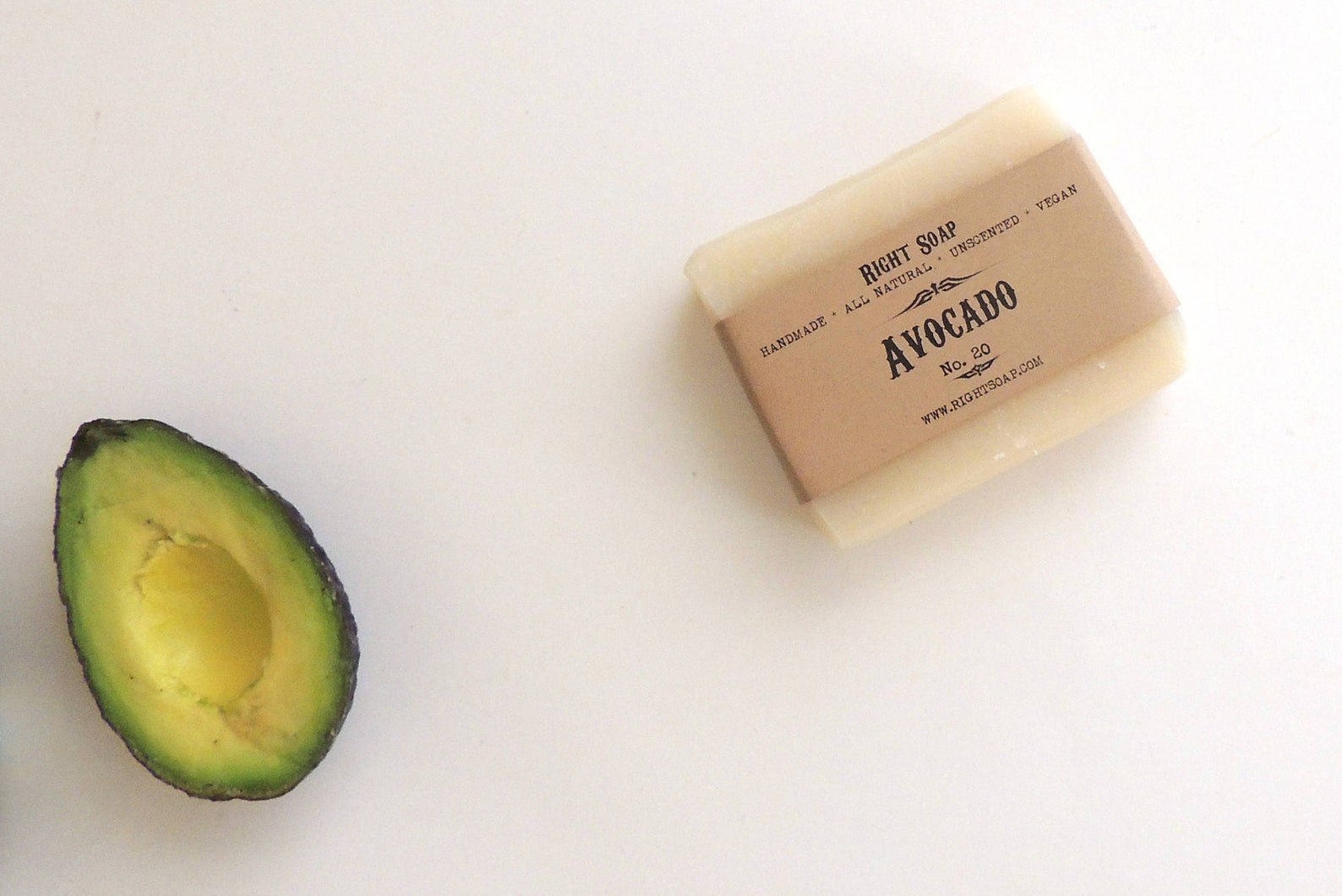 Avocado Soap Natural Soap for Dry Skin Vegan Unscented | Etsy