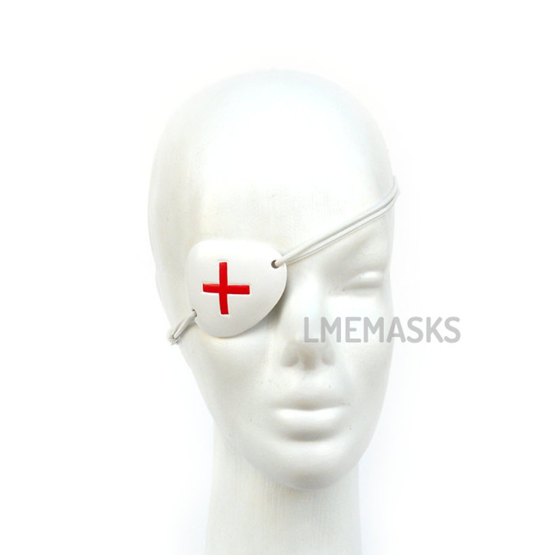 Elle Driver White Leather Eye Patch Kill Bill Cosplay Etsy